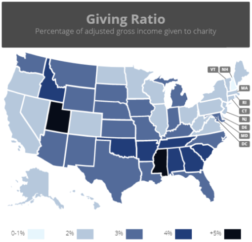 How America Donates - An Interactive Map - Ignited Fundraising
